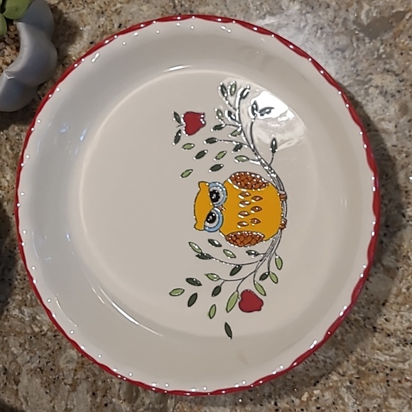 Signature Housewares, Inc. | Kitchen | Ceramic Owl Pie Plate | Poshmark